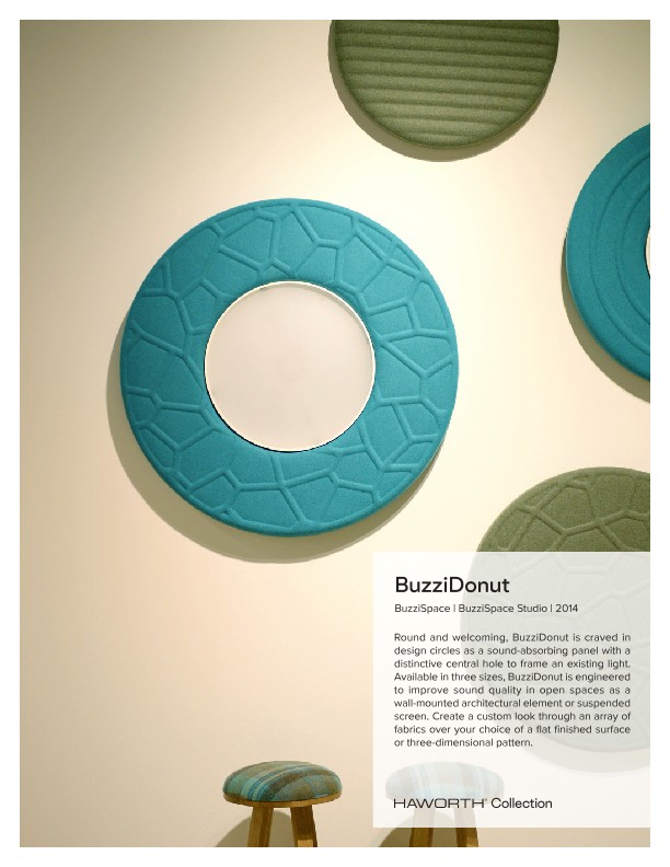 BuzziDonut Product Sheet | Details Page | Haworth