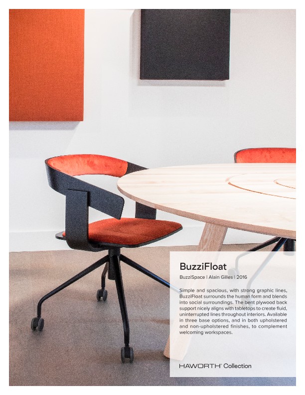 BuzziFloat Product Sheet | Details Page | Haworth