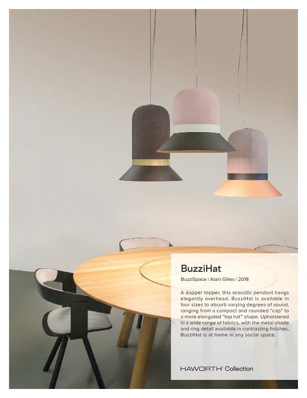 BuzziHat Product Sheet | File details | Haworth