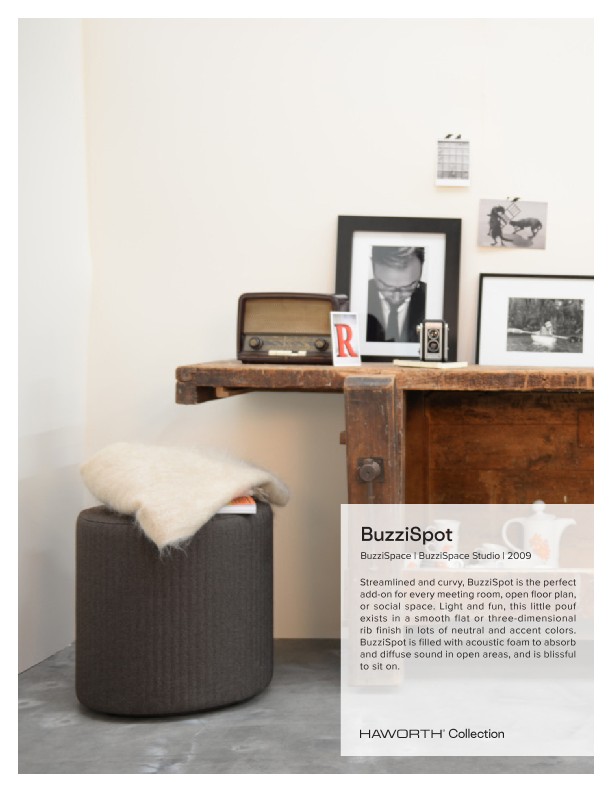 BuzziSpot Product Sheet | Details Page | Haworth