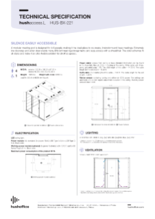 Hushoffice Specification Guides - hushAccess.L | Details Page | Haworth
