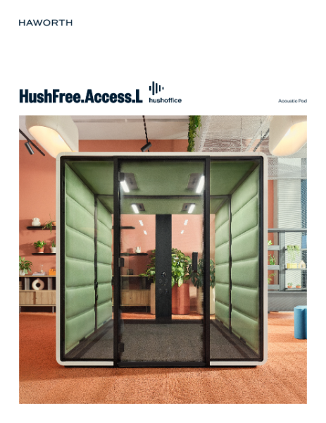 HushFree.Access.L Acoustic Booth Product Sheet | Details Page | Haworth