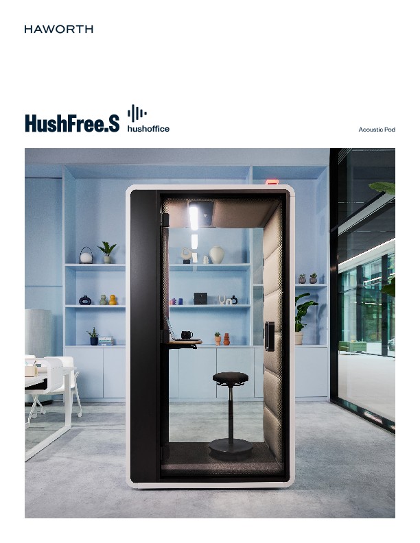 HushFree.S Acoustic pod product sheet | Details Page | Haworth