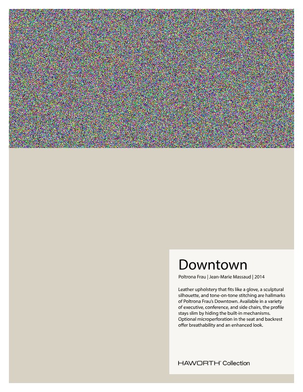 Downtown Product Sheet | Details Page | Haworth