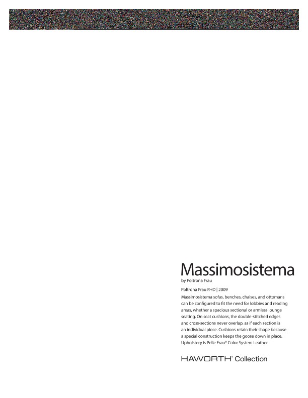 Massimosistema Product Sheet | Details Page | Haworth