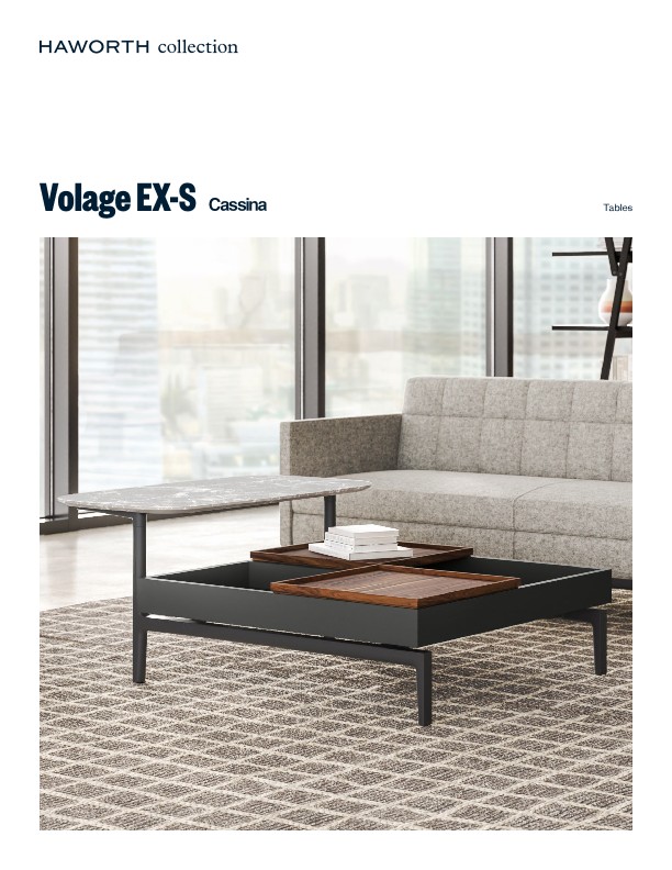 Volage EX-S Tables Product Sheet | Details Page | Haworth