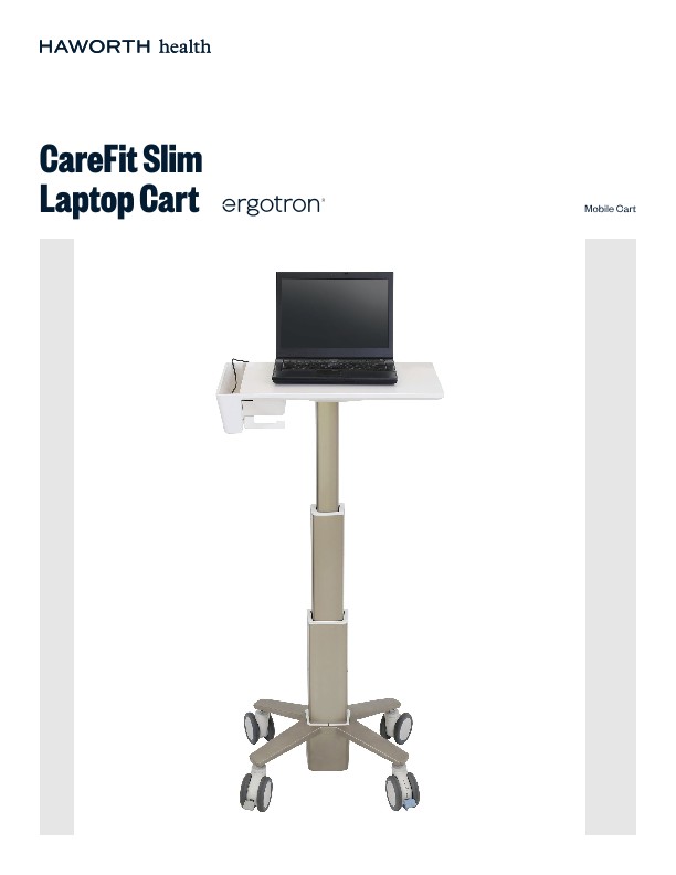 CareFit Slim Laptop Cart by Ergotron | Details Page | Haworth