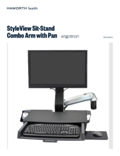 StyleView Sit to Stand Combo Monitor Arm by Ergotron | Details Page | Haworth