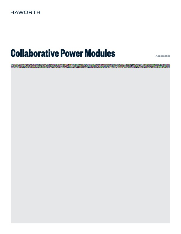 Collaborative Power Modules | Details Page | Haworth