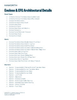 Enclose and EFG Architectural Details | Details Page | Haworth