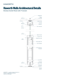 Enclose Combi Panel with Transom | Details Page | Haworth