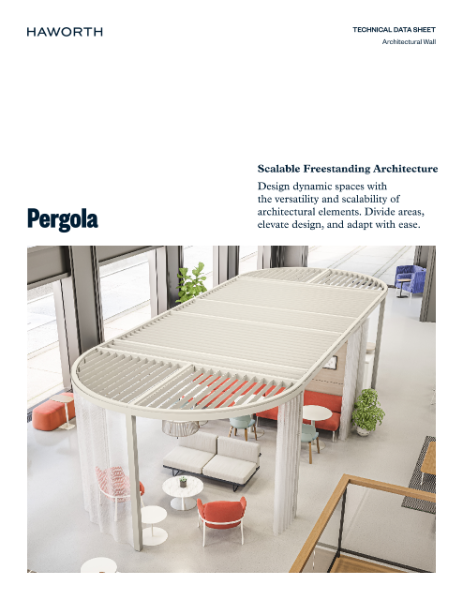 Pergola Technical Data Product Sheet | Details Page | Haworth
