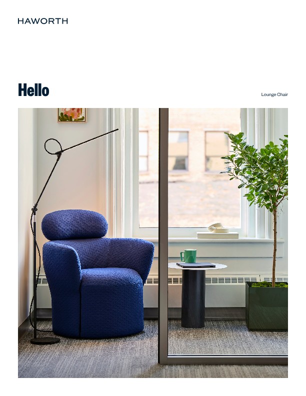 Hello Lounge Chair Product Sheet | Details Page | Haworth