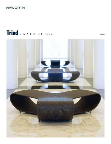 Triad Bench Product Sheet | Details Page | Haworth