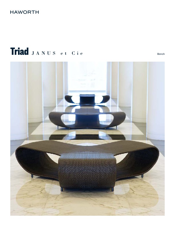 Triad Bench Product Sheet | Details Page | Haworth