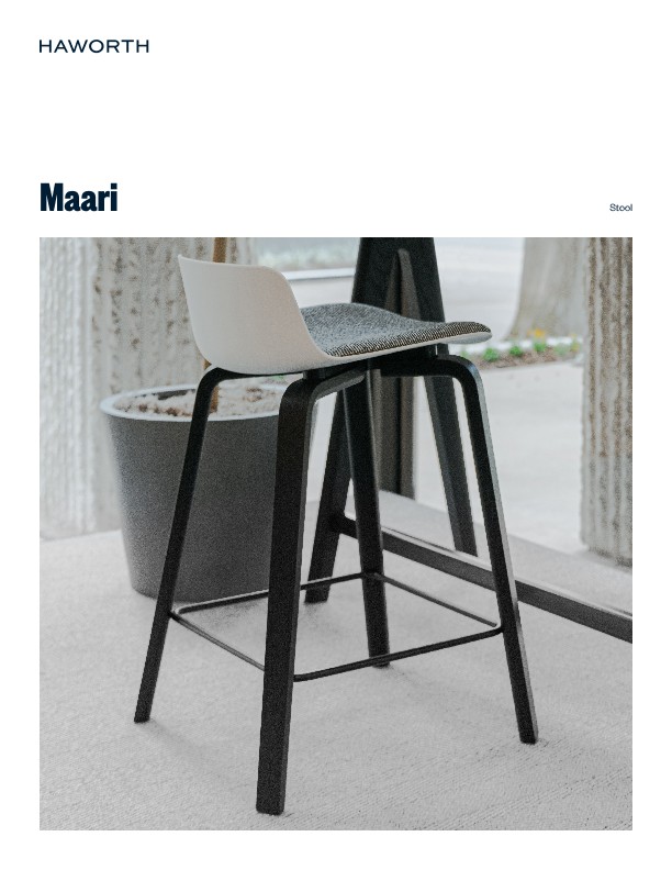 Maari Stool Product Sheet | Details Page | Haworth