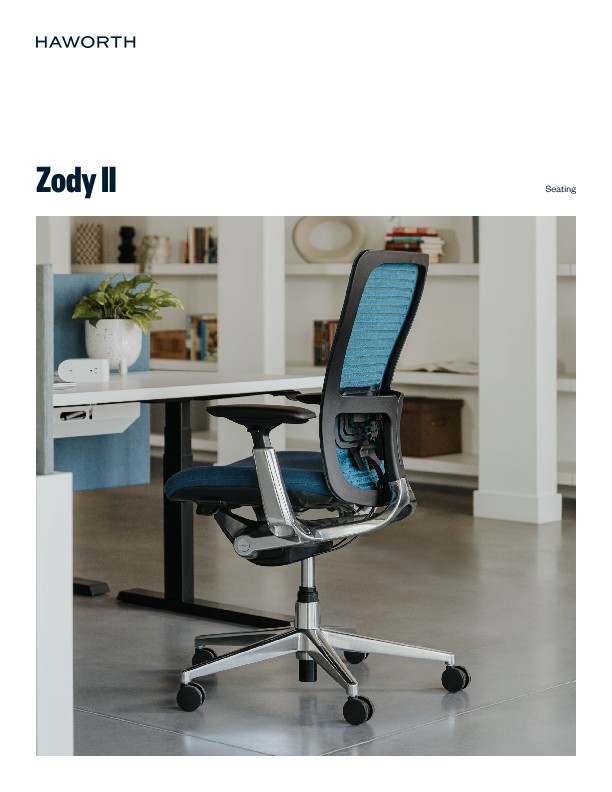 Zody II Product Sheet | Details Page | Haworth