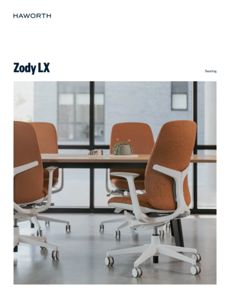 Zody LX Product Sheet | Details Page | Haworth