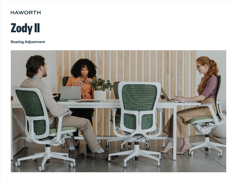 Zody ll Adjustment Guide | Details Page | Haworth