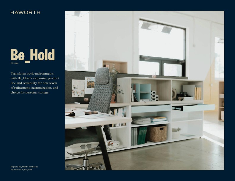 Be_Hold Storage - Design Guide Cards | Details Page | Haworth