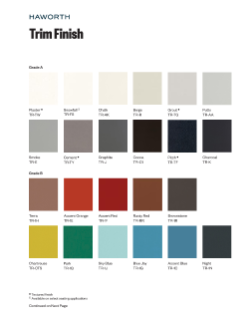 Trim Finish Statement of Line Card | Details Page | Haworth