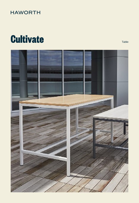 Cultivate Table Brochure | Details Page | Haworth