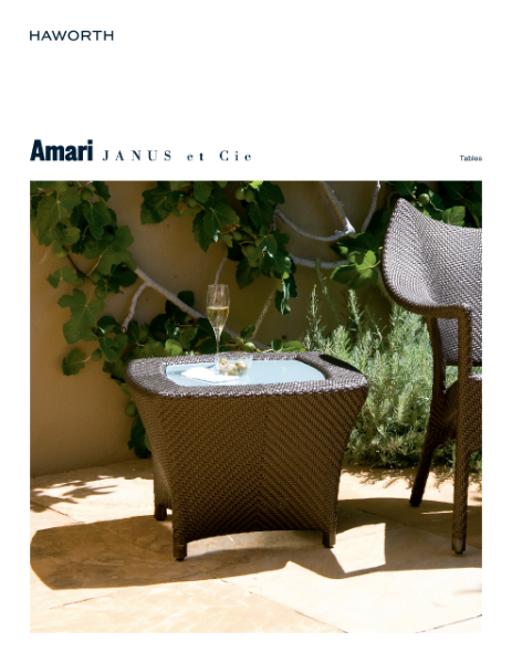 Amari Tables Product Sheet | Details Page | Haworth