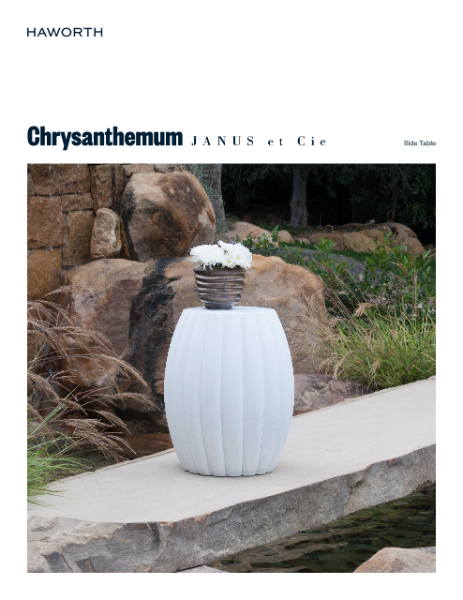 Chrysanthemum Side Table Product Sheet | Details Page | Haworth