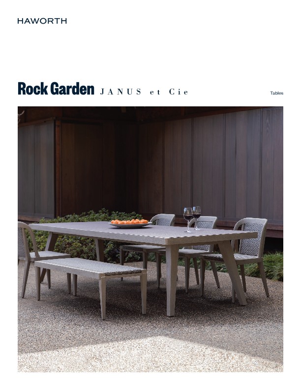 Rock Garden Tables Product Sheet | Details Page | Haworth