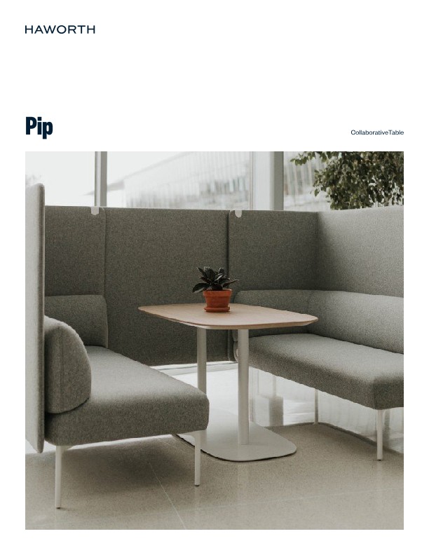 Pip Collaborative Table Product Sheet | Details Page | Haworth
