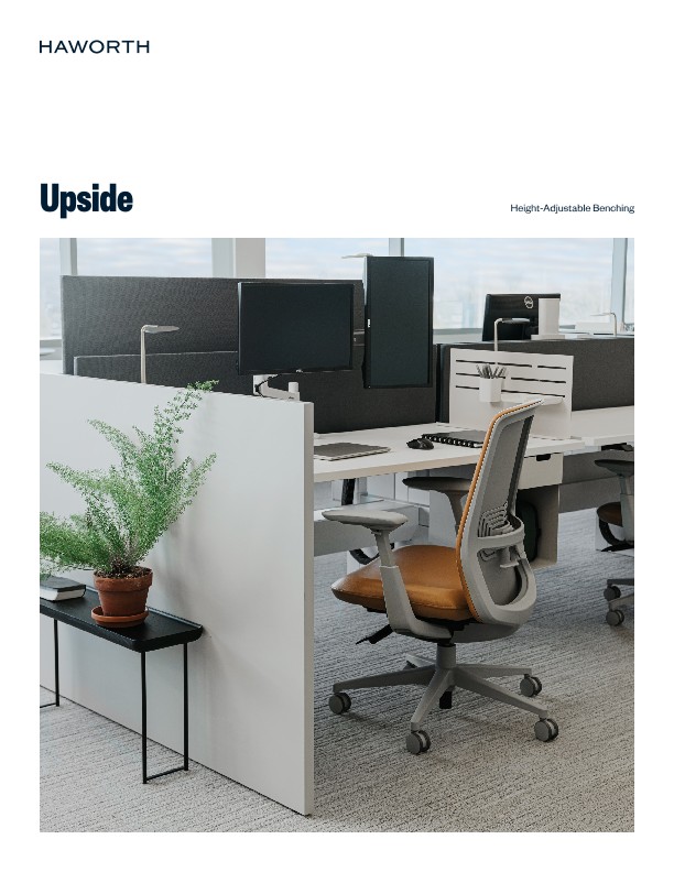 Upside Height Adjustable Benching Product Sheet | Details Page | Haworth