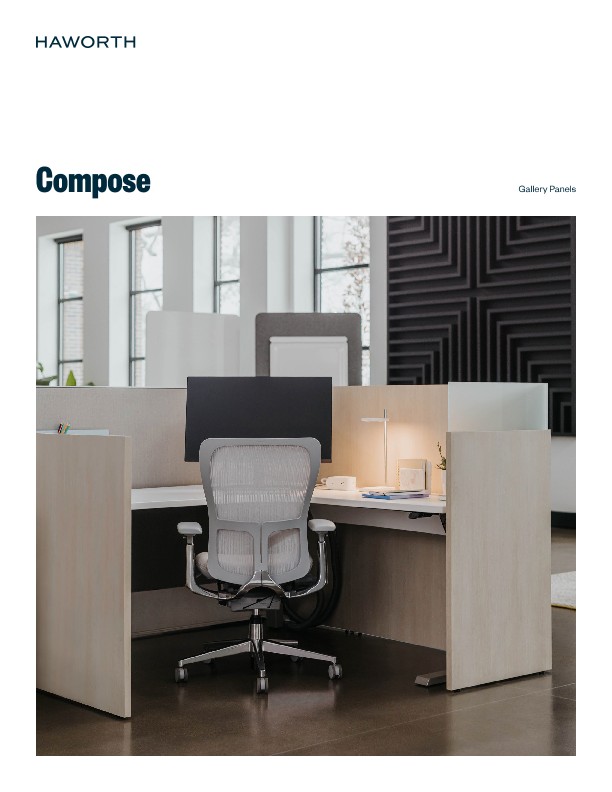 Compose Gallery Panel Product Sheet | Details Page | Haworth
