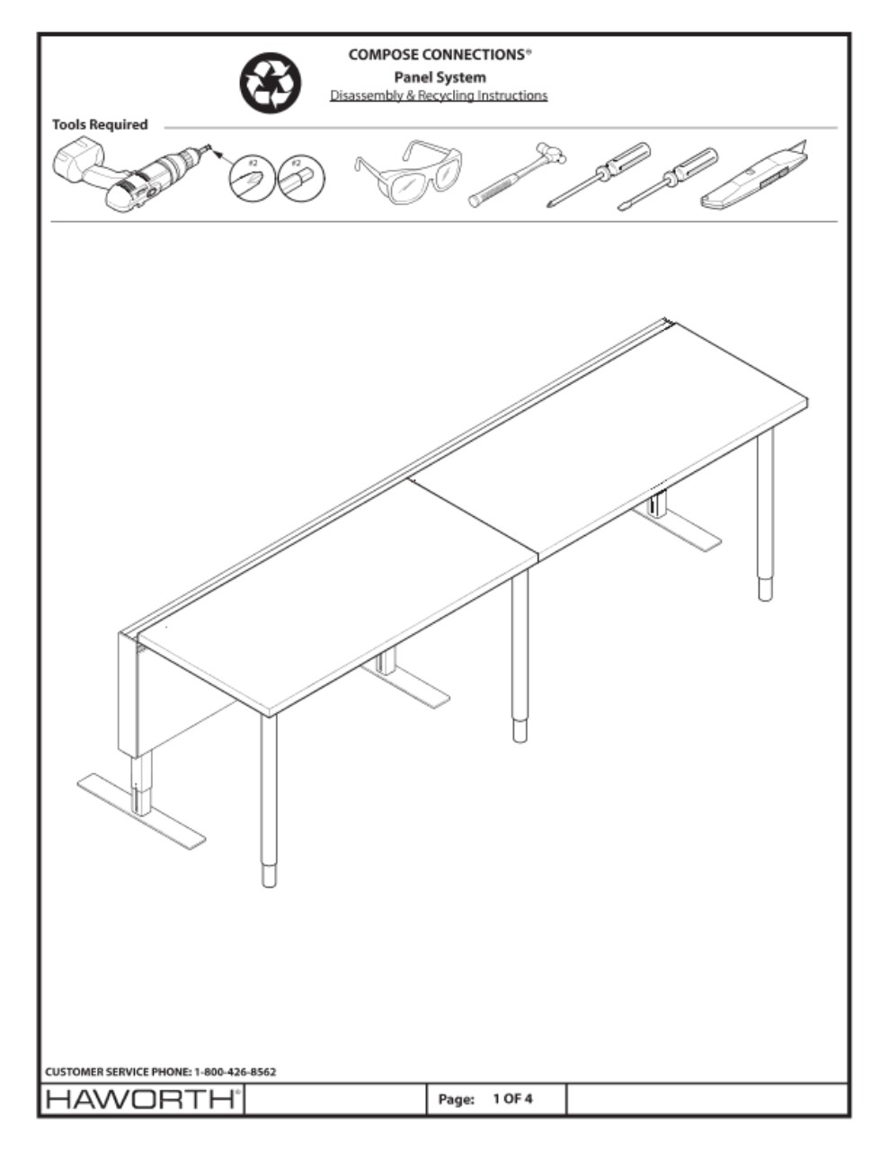Compose Connections Recycle Instructions | Details Page | Haworth
