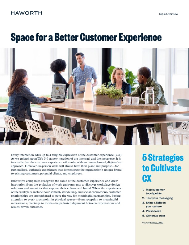 Customer Experience Overview | Details Page | Haworth