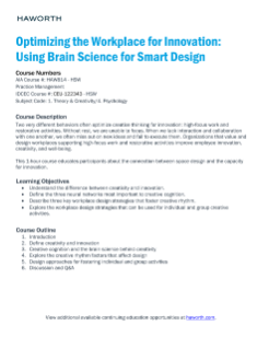 Optimizing the Workplace for Innovation: Using Brain Science for Smart ...