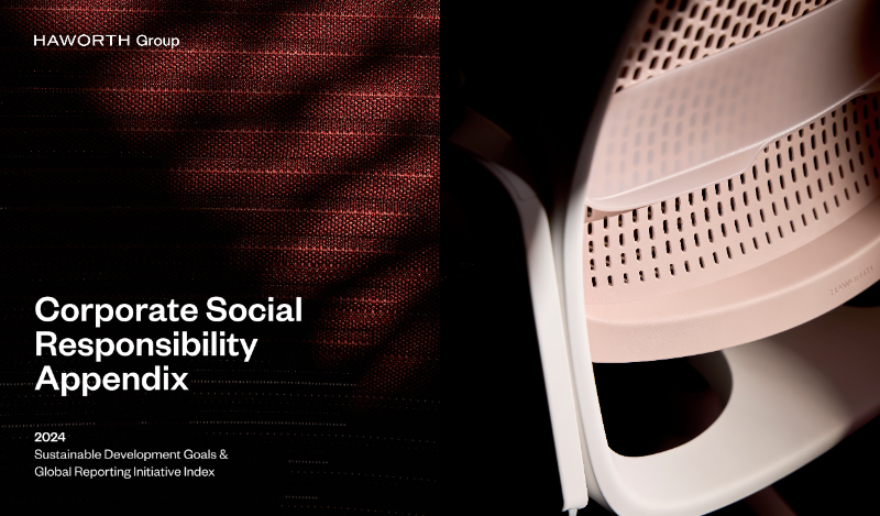 Corporate Social Responsibility Appendix | Details Page | Haworth