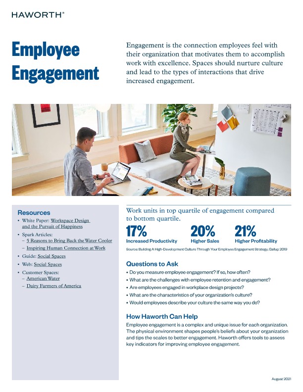 Organic Workspace Employee Engagement | Details Page | Haworth
