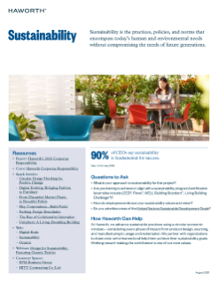 Organic Workspace Sustainability | Details Page | Haworth