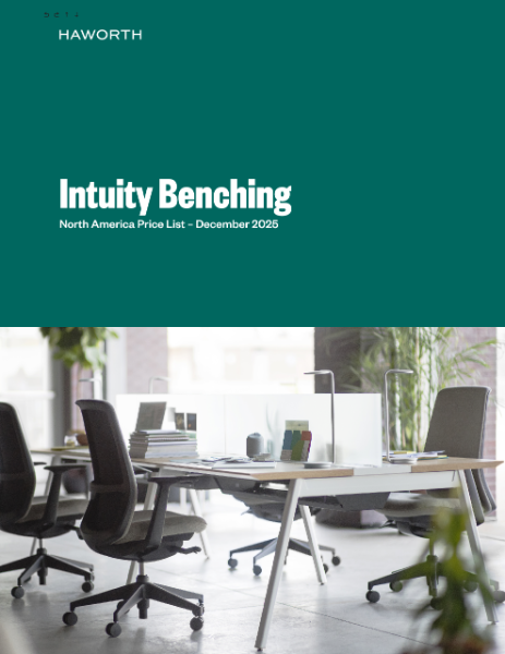Intuity Benching NA Price List December 2025 | Details Page | Haworth
