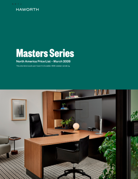 Masters Series NA Price List March 2026 | Details Page | Haworth