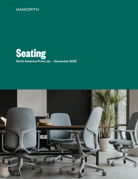 Seating NA Price List February 2025 | Details Page | Haworth