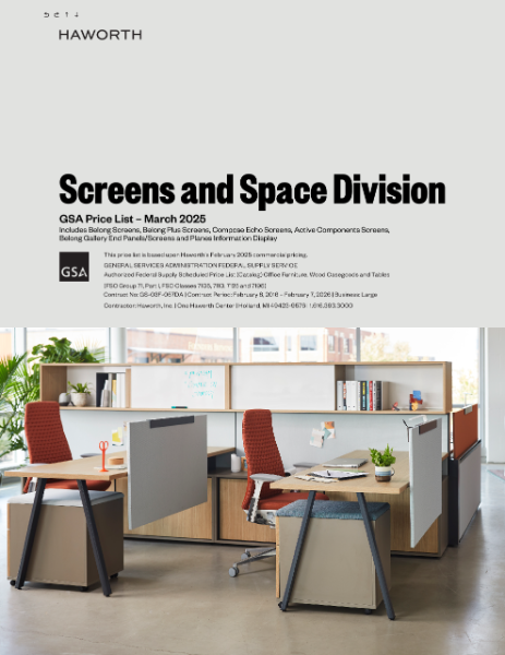 Screens and Space Division GSA Price Book March 2025 | Details Page ...
