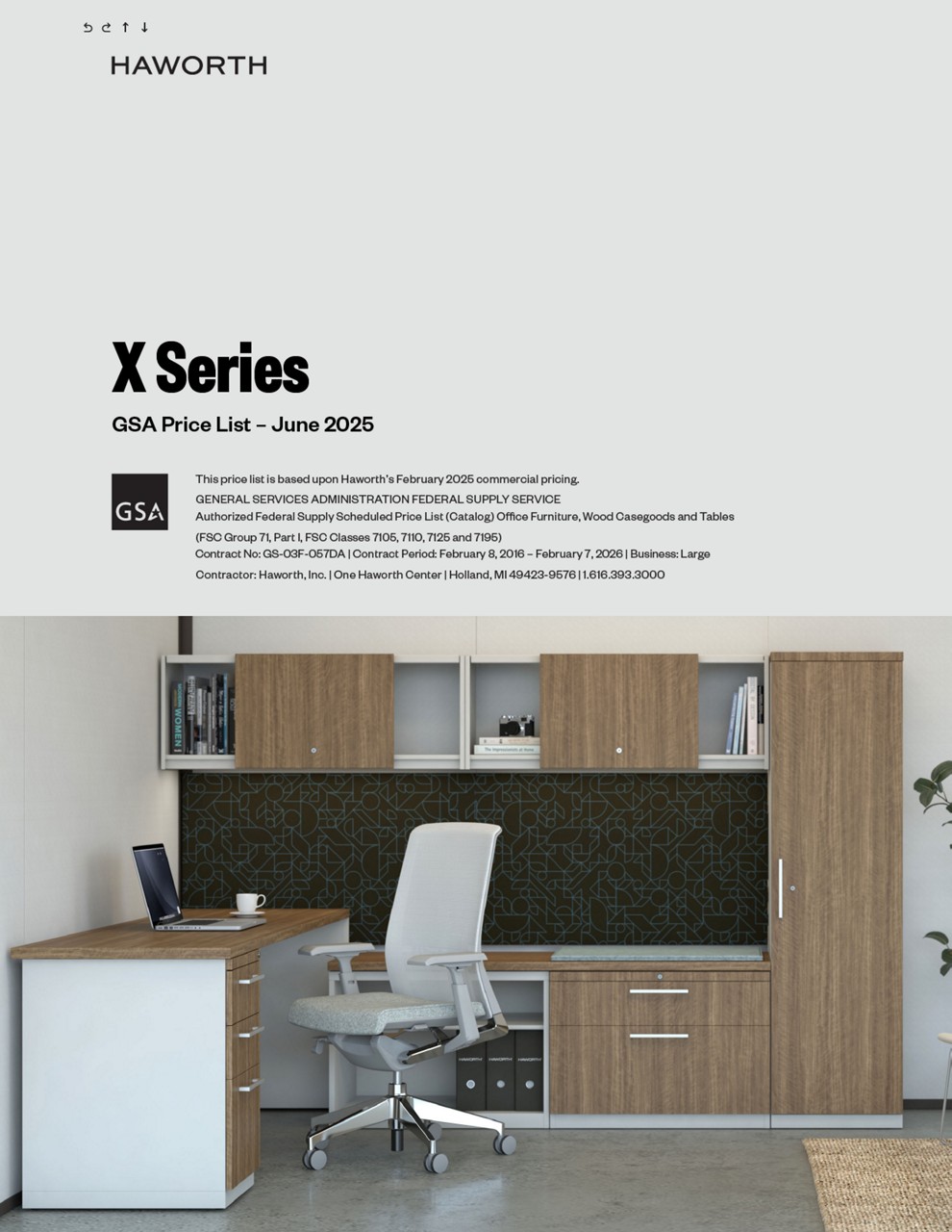 X Series GSA Price List February 2026 | Details Page | Haworth