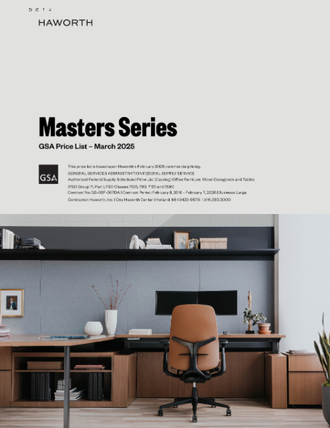 Masters Series GSA Price List March 2025 | Details Page | Haworth