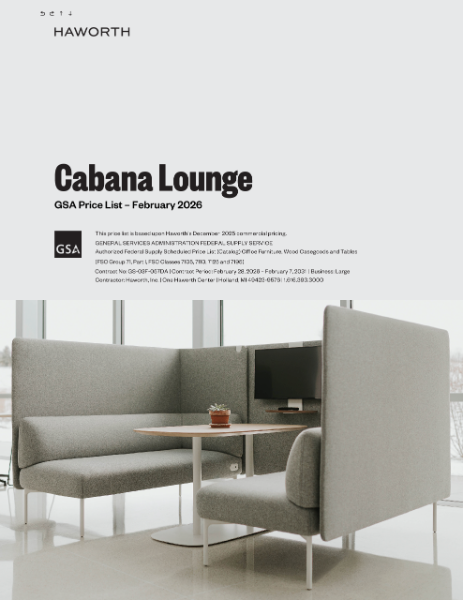 Cabana Lounge GSA Price List February 2026 | Details Page | Haworth