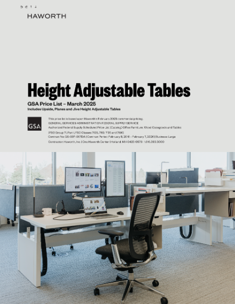 Tables - Height Adjustable GSA Price List March 2025 | Details Page ...