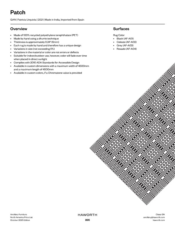 Patch Rugs Price Pages | Details Page | Haworth