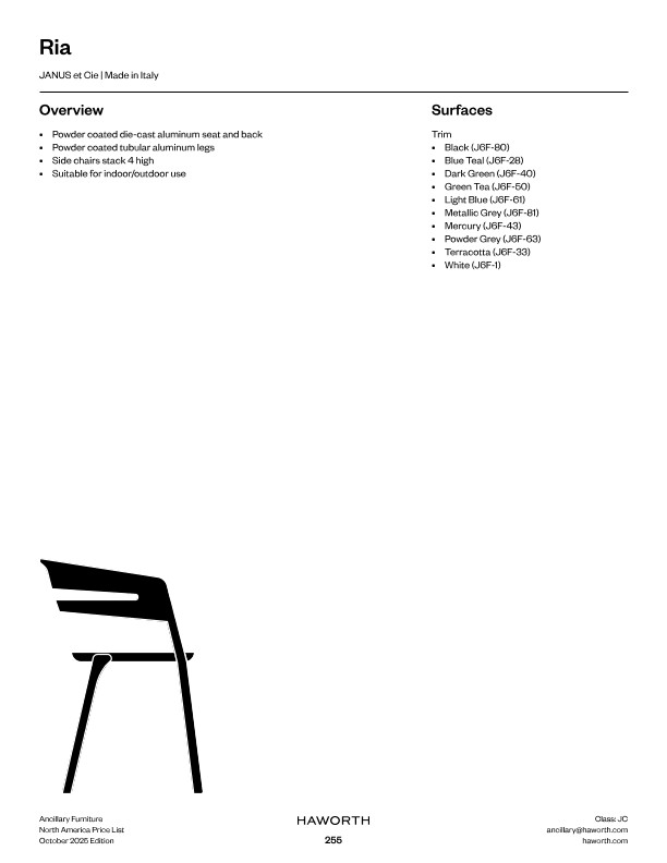 Ria Price Pages | Details Page | Haworth