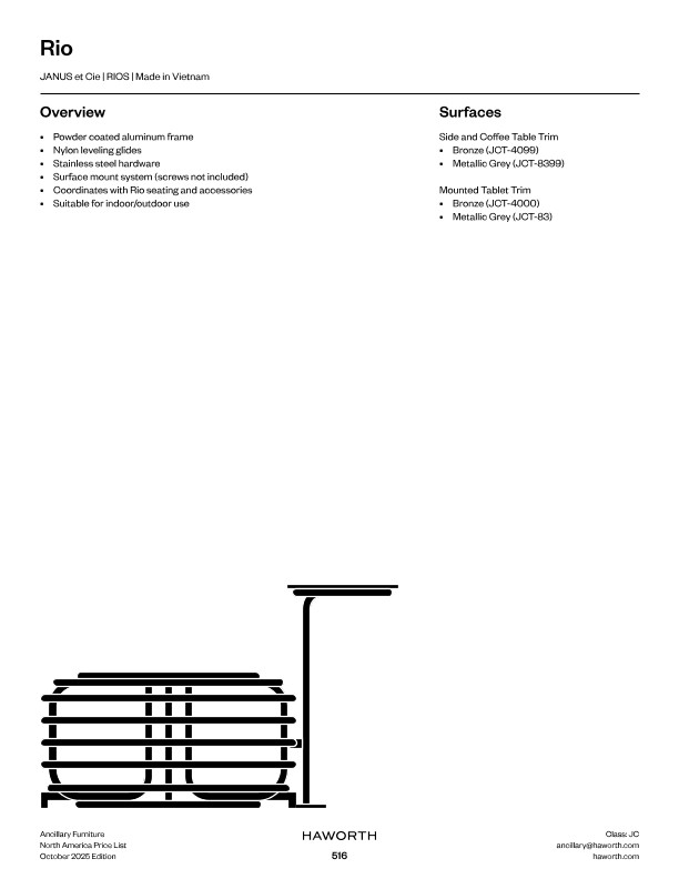 Rio Table Price Pages | Details Page | Haworth