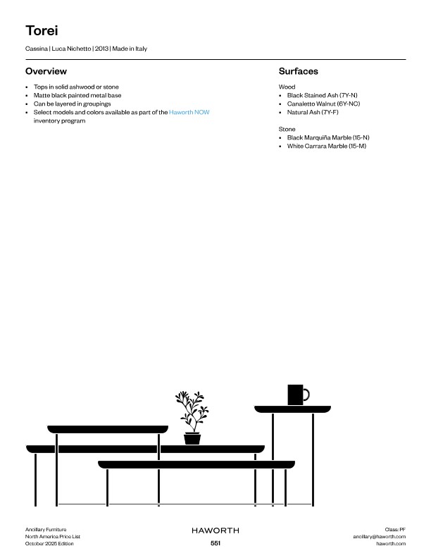 Torei Tables Price Pages | Details Page | Haworth